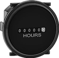 PSA Enterprises :: Electrical :: Hour Meters :: Round Hour Meter, 8-32 V DC